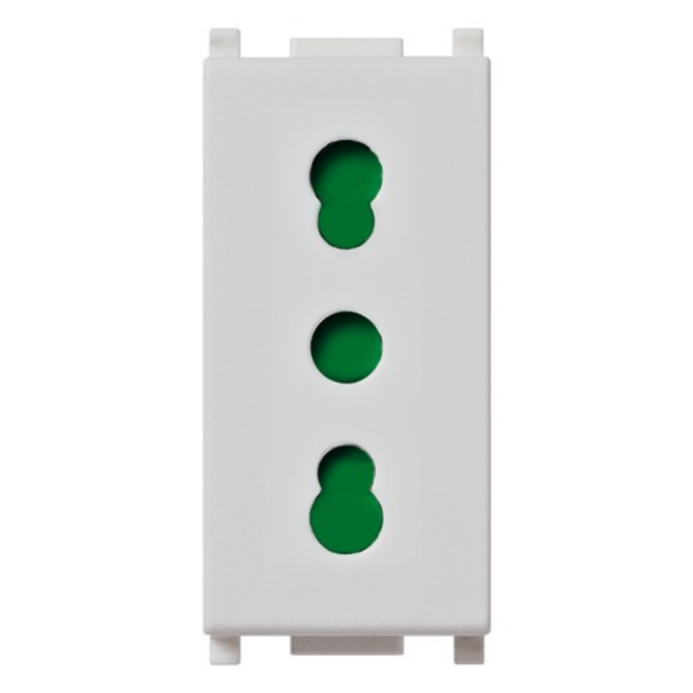 PRESA 2P+T 16A P17/11 SILVER – VIW 14203.SL - AMG Elettrica